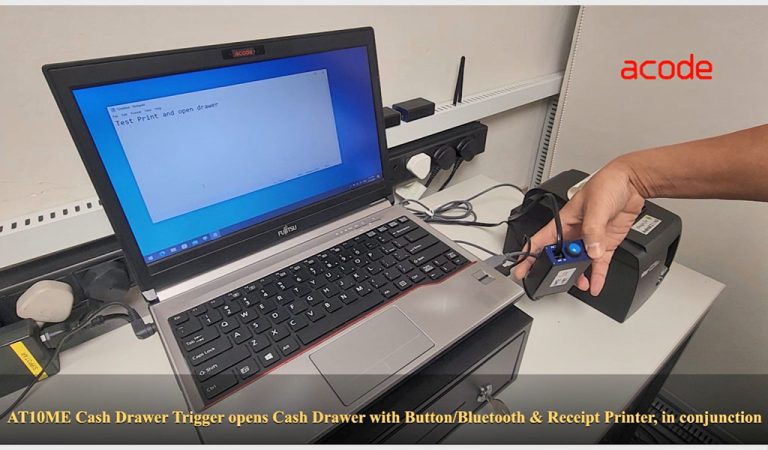 Cash Drawer Trigger Open Drawer with Printer + Manual Button