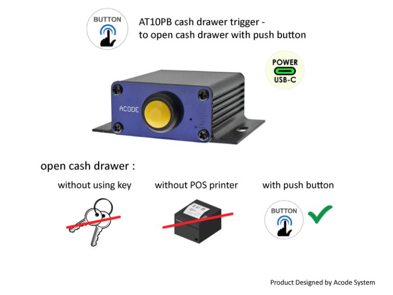 Cash Drawer Trigger Solutions – USB, Bluetooth | Acode System
